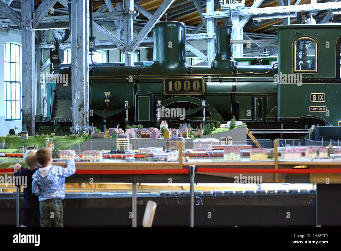 Das Eisenbahnmuseum Lokwelt in Freilassing, Bayern, Deutschland, Europa ...