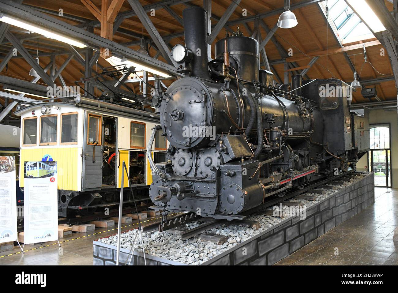 Das Eisenbahnmuseum Lokwelt in Freilassing, Bayern, Deutschland, Europa ...