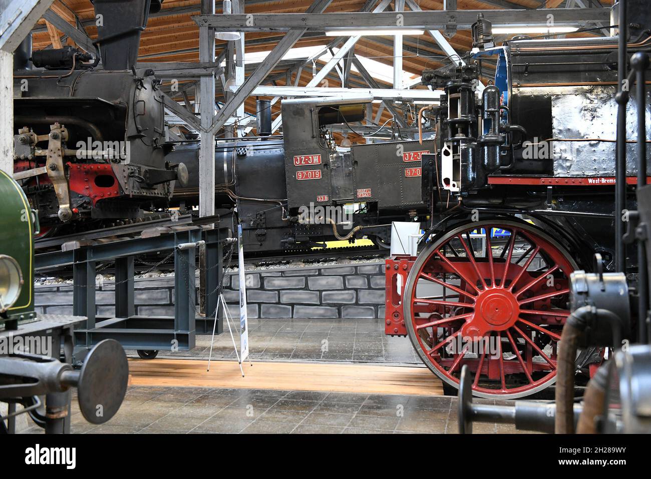 Das Eisenbahnmuseum Lokwelt in Freilassing, Bayern, Deutschland, Europa ...
