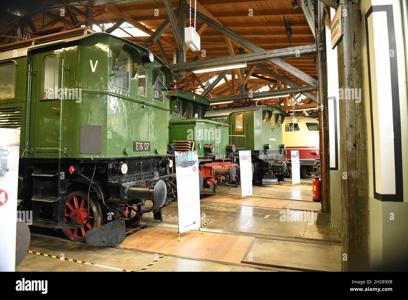 Das Eisenbahnmuseum Lokwelt in Freilassing, Bayern, Deutschland, Europa ...