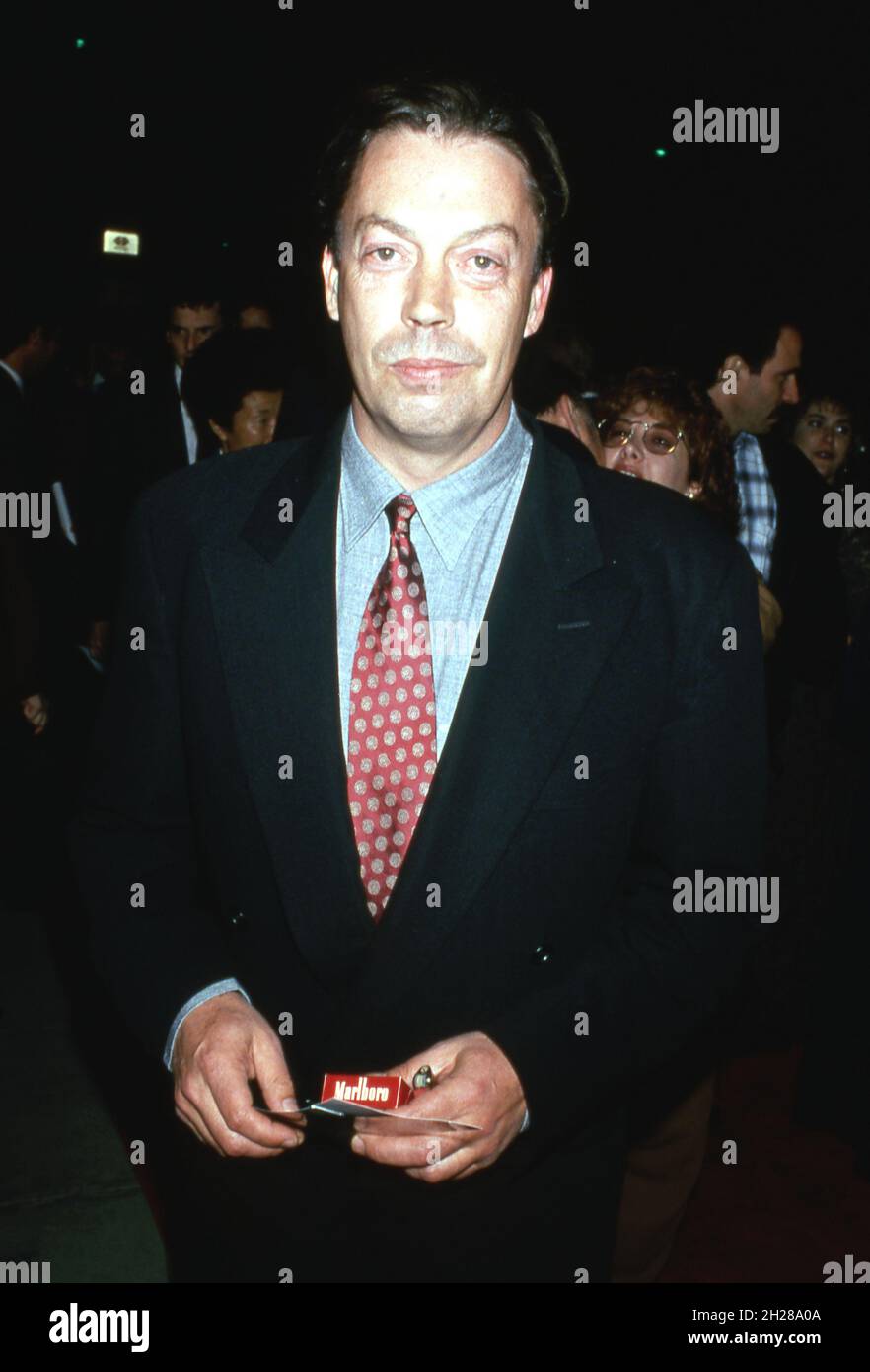 Tim Curry at the Los Angeles premiere of 'Mrs. Doubtfire' on November ...