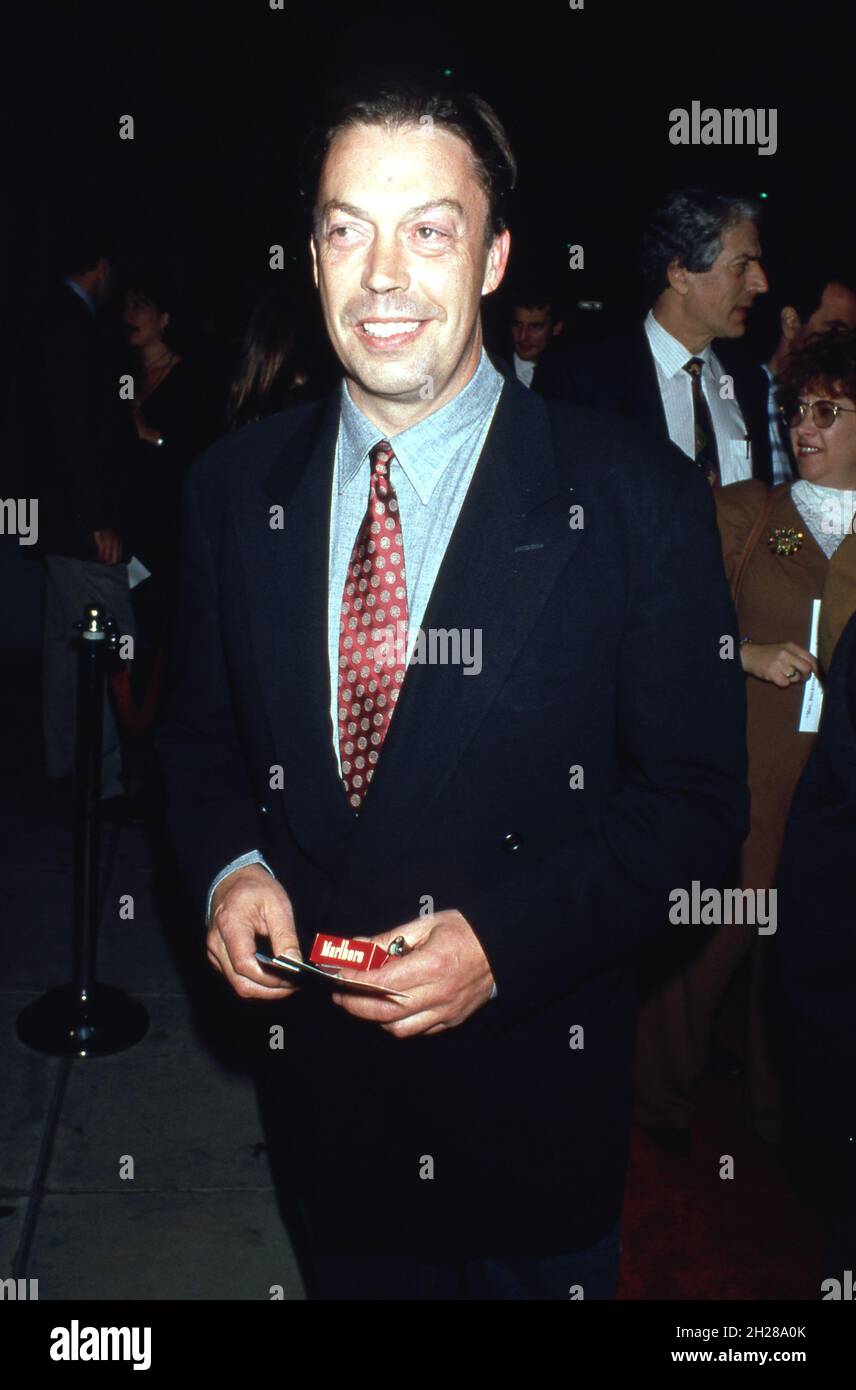 Tim Curry at the Los Angeles premiere of 'Mrs. Doubtfire' on November ...