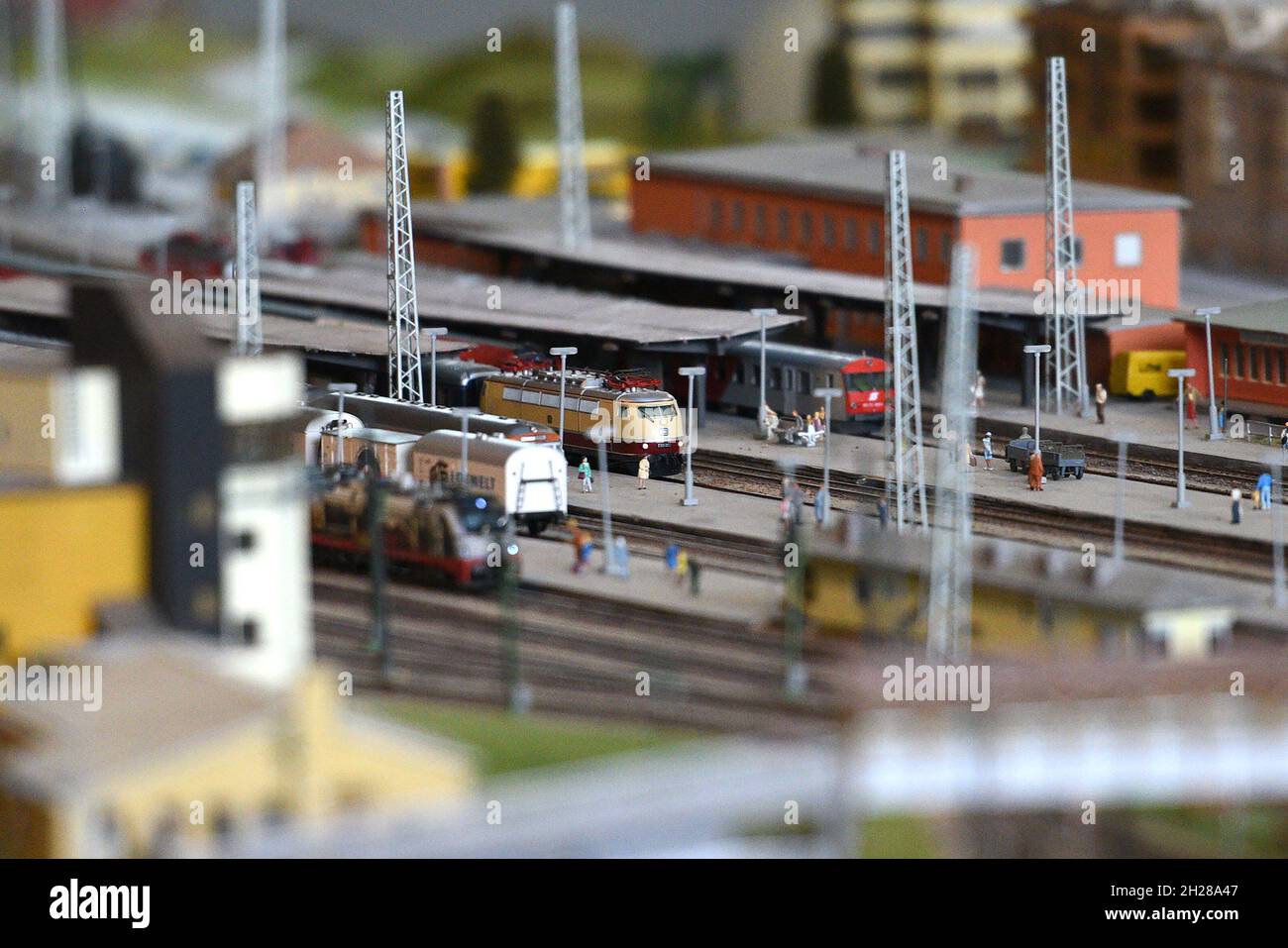 Das Eisenbahnmuseum Lokwelt in Freilassing, Bayern, Deutschland, Europa ...
