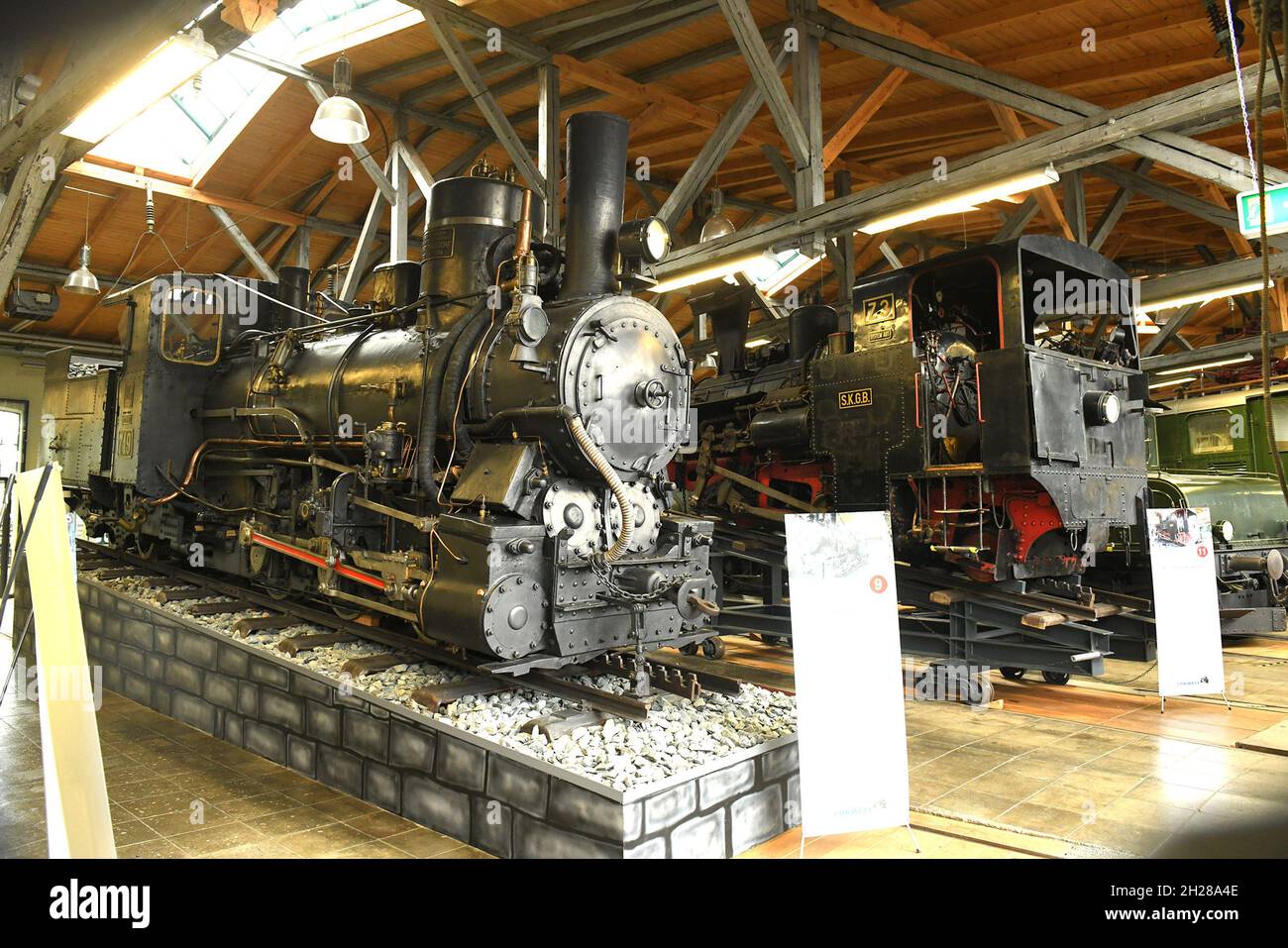 Das Eisenbahnmuseum Lokwelt in Freilassing, Bayern, Deutschland, Europa ...