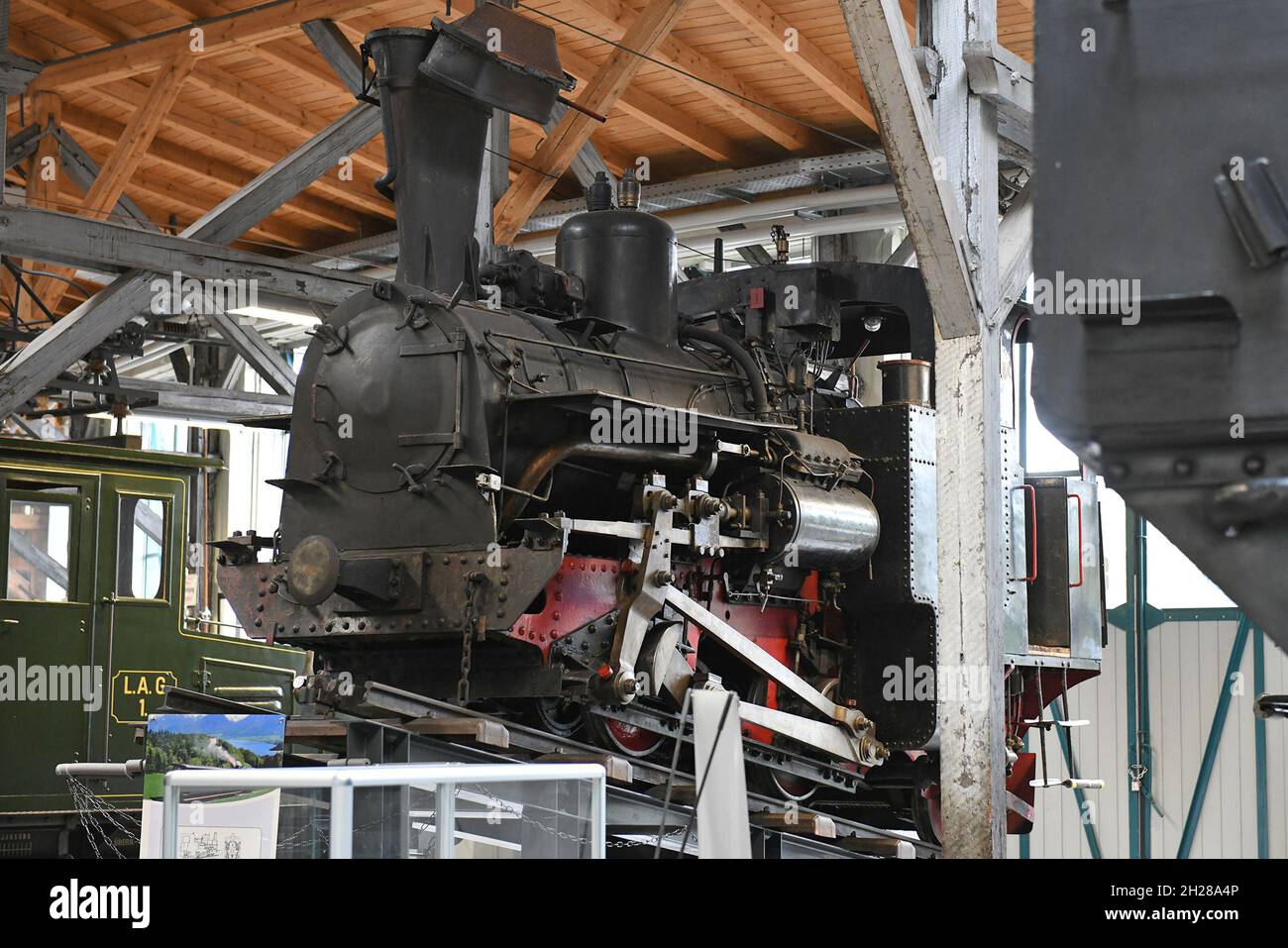 Das Eisenbahnmuseum Lokwelt in Freilassing, Bayern, Deutschland, Europa ...