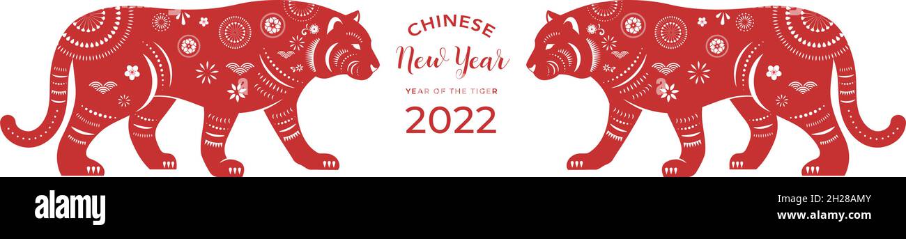 Chinese new year 2022 year of the tiger - Chinese zodiac symbol, Lunar ...
