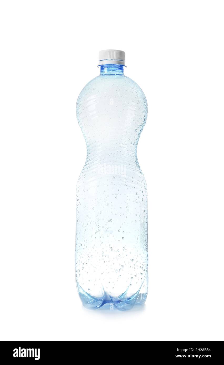 One plastic bottle on white background. Recycle concept Stock Photo - Alamy