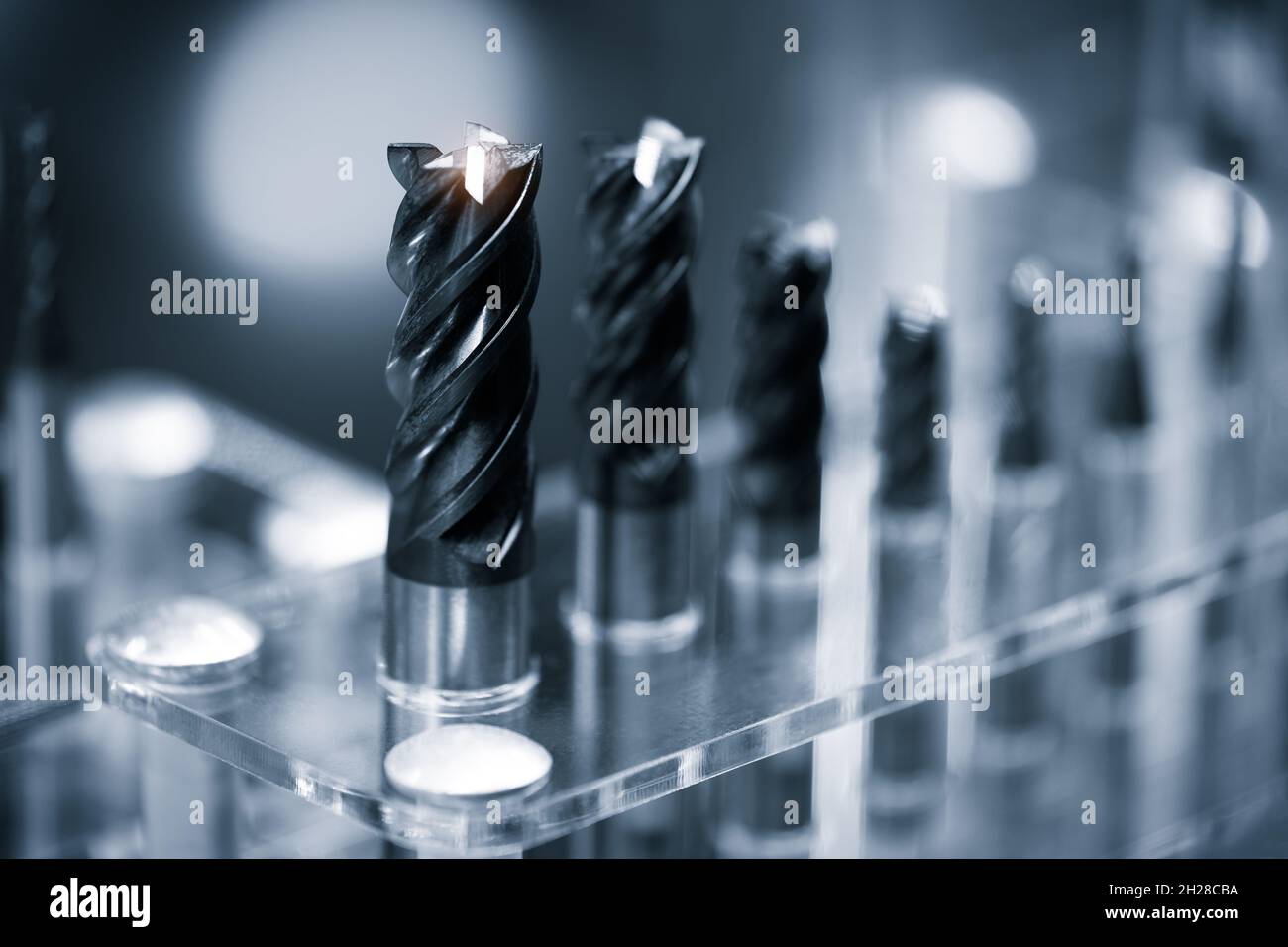 Drill bits of different sizes, close-up Stock Photo - Alamy