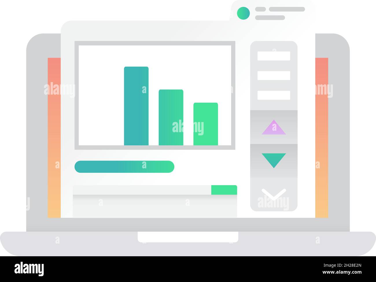 Laptop online forum icon Cut Out Stock Images & Pictures - Alamy