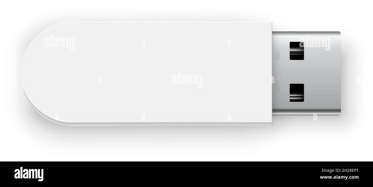 White blank USB flash drive , good for placing logo and identify set ...