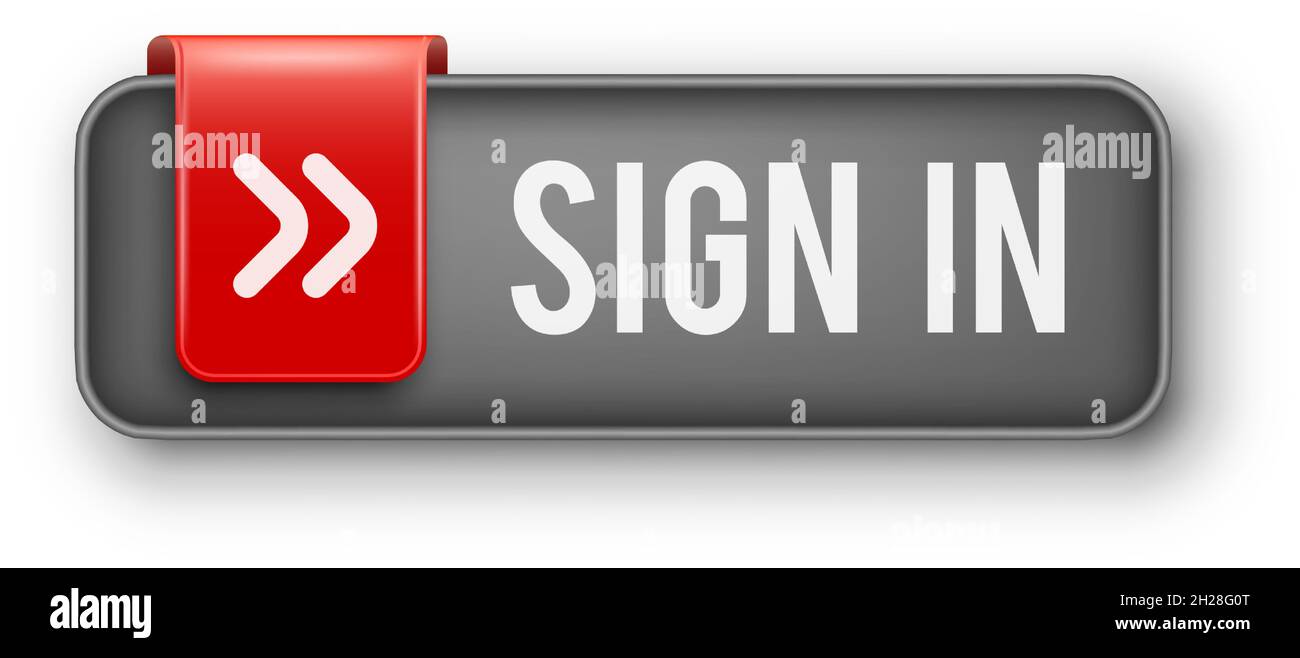 Sign in button for internet web site Stock Vector Image & Art - Alamy