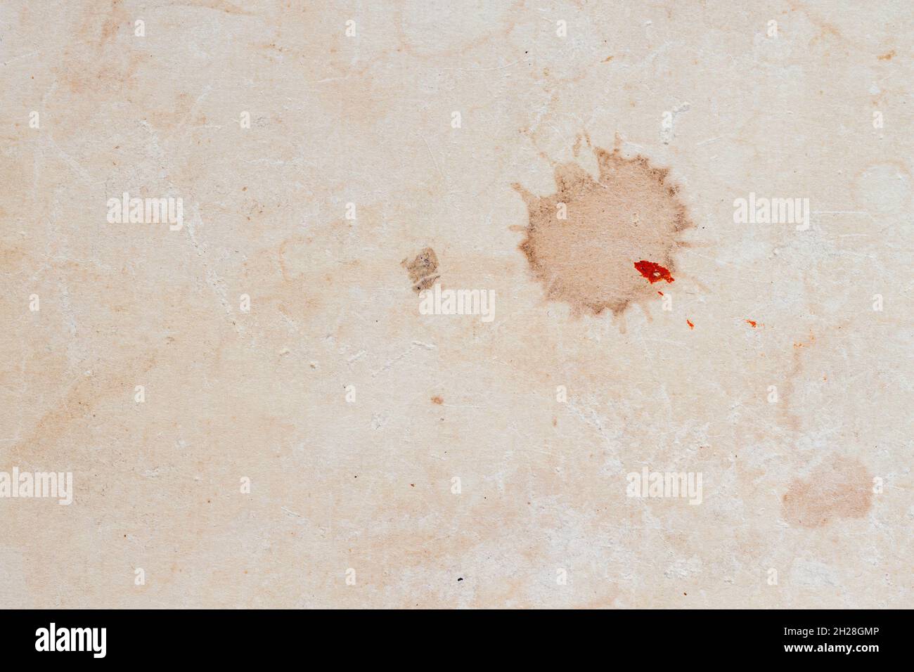 Texture of old paper with dirt stains, spots, wrinkle, grunge vintage ...