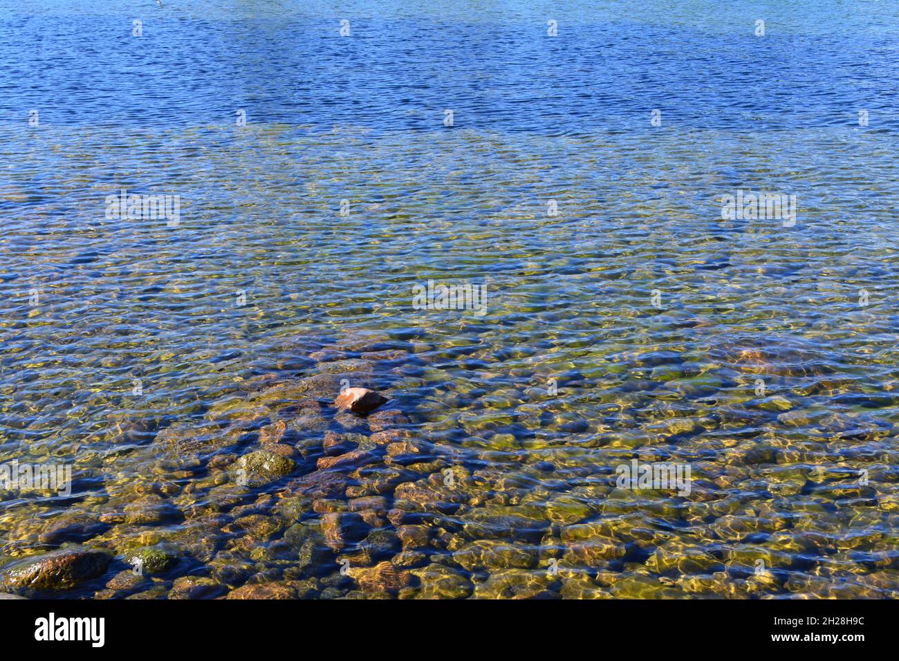 Water background texture with sand, and stones on sea bottom Stock ...