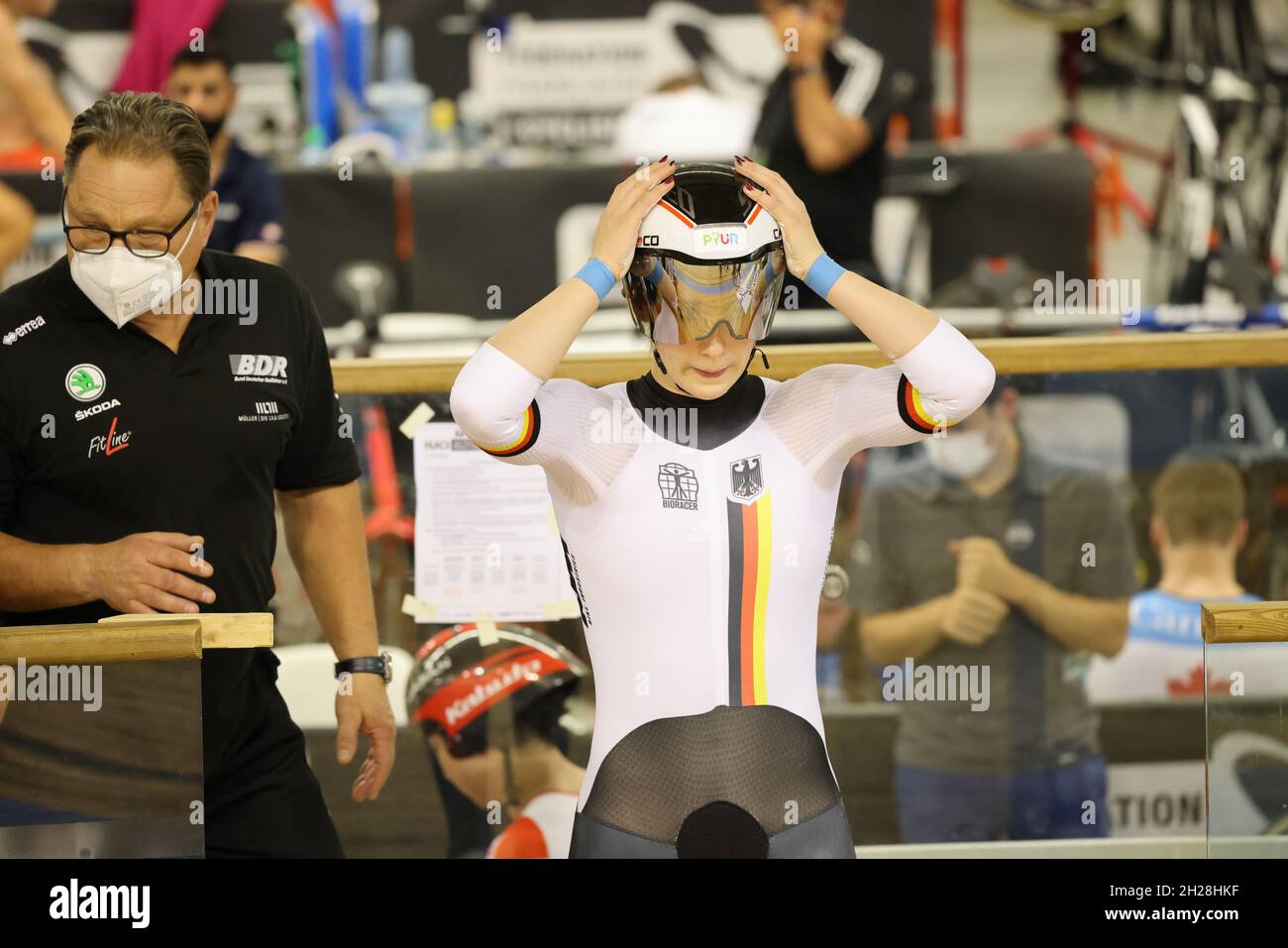 Roubaix, France, 20/10/2021, Team sprint women germany during the ...