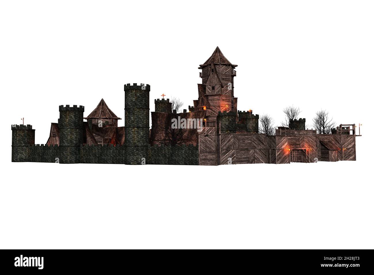 Castle Academy Fantasy Architecture, 3D illustration, 3D rendering ...