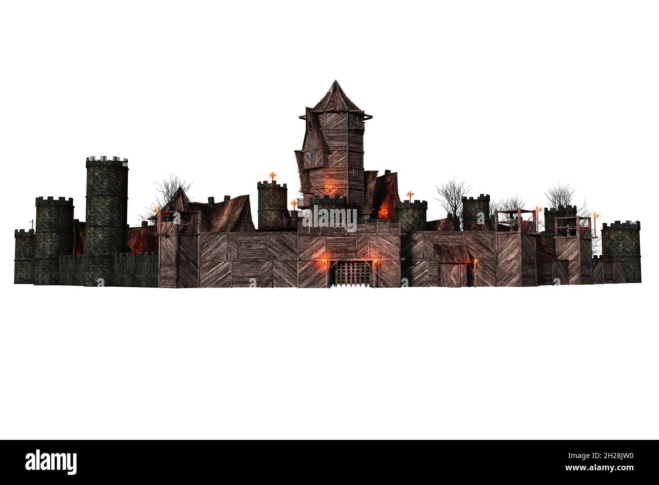 Castle Academy Fantasy Architecture, 3D illustration, 3D rendering ...