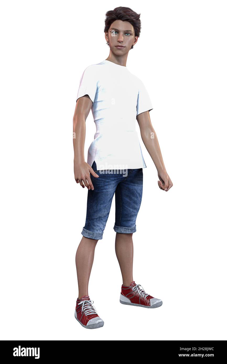 3d Boy Illustration High Resolution Stock Photography and Images - Alamy