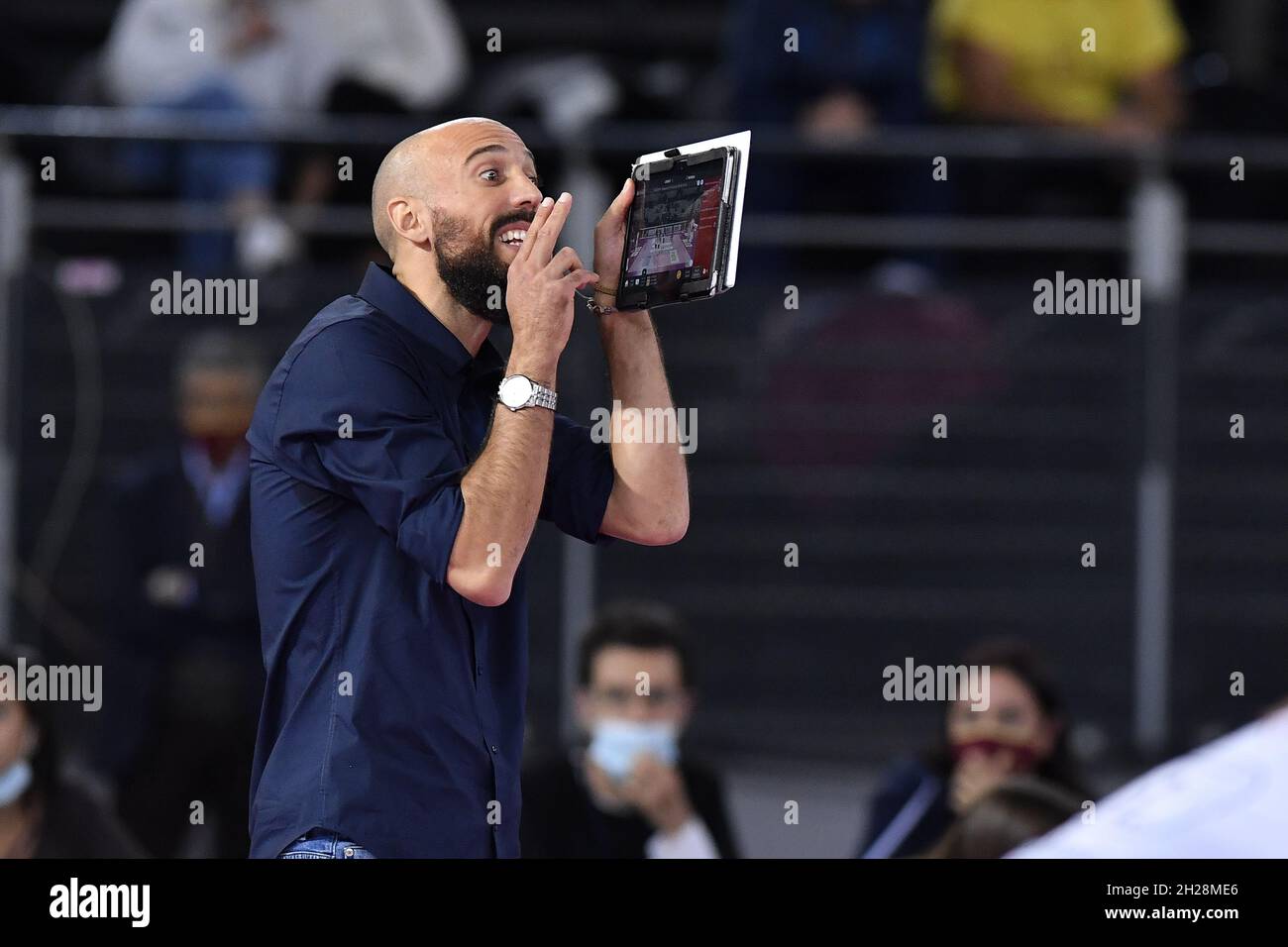 Martino Volpini of VBC Trasporti Pesanti Casalmaggiore during the Women ...