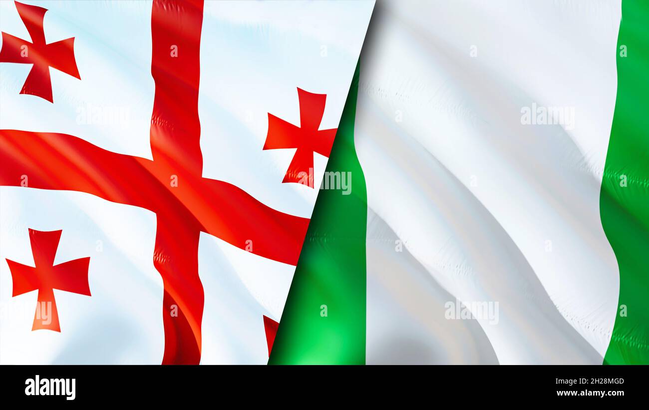 Georgia nigeria flag hi-res stock photography and images - Alamy