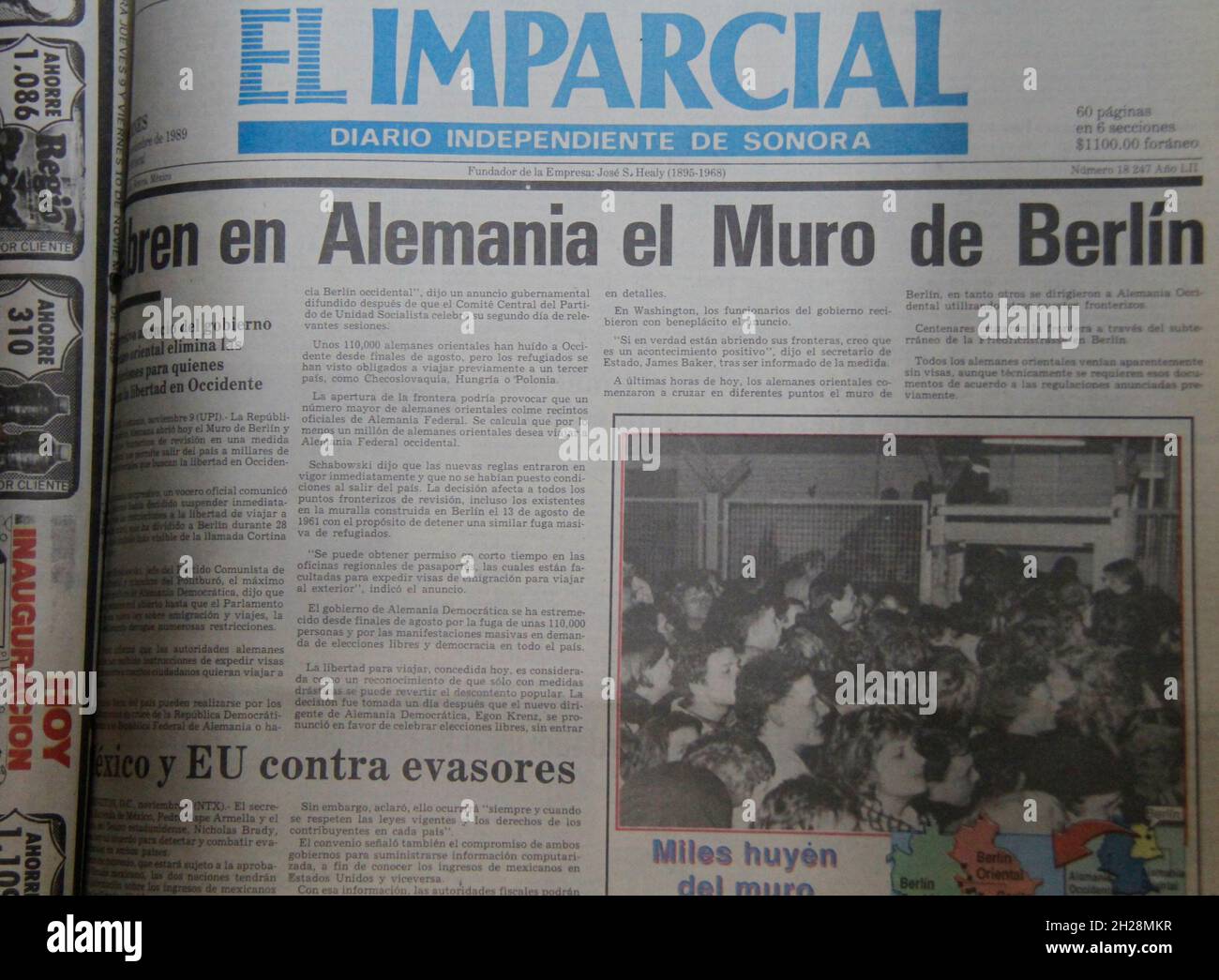 El Imparcial newspaper, printed edition, Hermosillo and Sonora Mexico ...