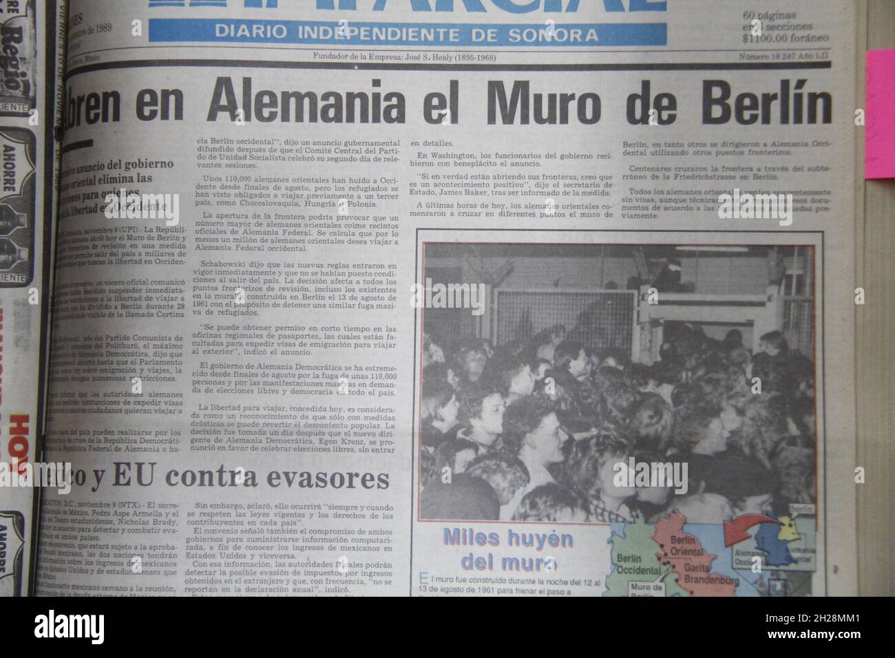 El Imparcial newspaper, printed edition, Hermosillo and Sonora Mexico ...