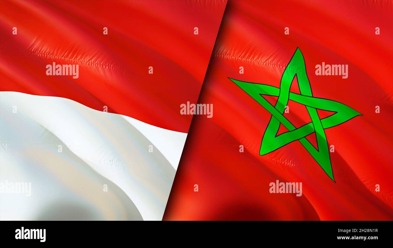 Indonesia morocco flag hi-res stock photography and images - Alamy