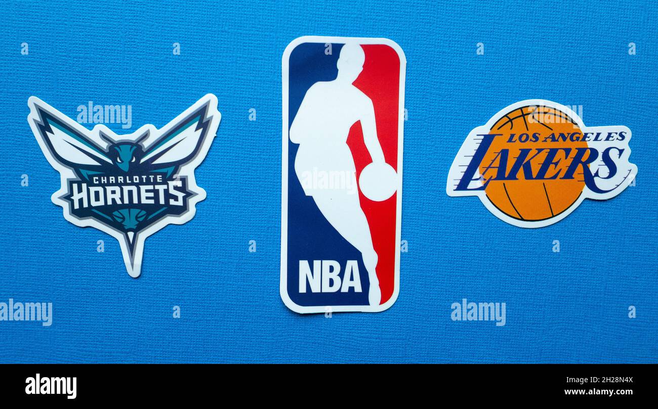 Hornets lakers basketball hi-res stock photography and images - Alamy