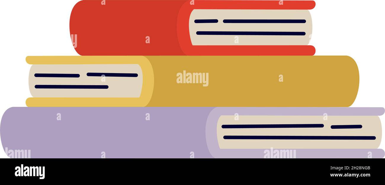 books pile design Stock Vector Image & Art - Alamy