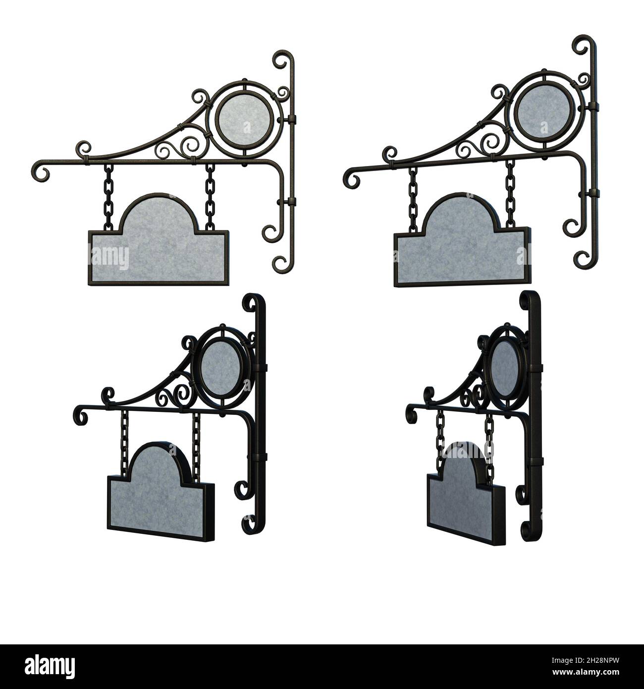 Fantasy Exterior Signage, 3D Illustration, 3D rendering Stock Photo - Alamy