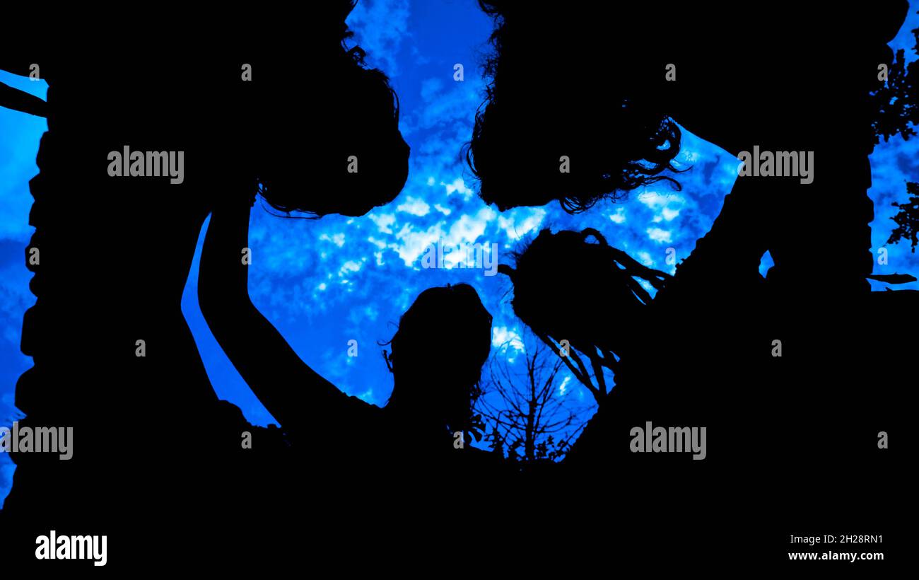 Party students shadow hi-res stock photography and images - Alamy