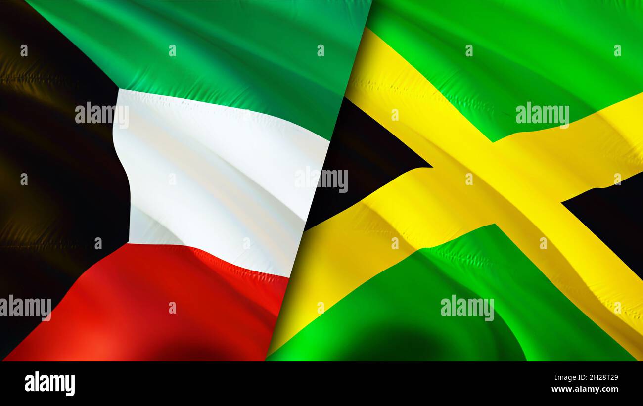Jamaica kuwait flag hi-res stock photography and images - Alamy