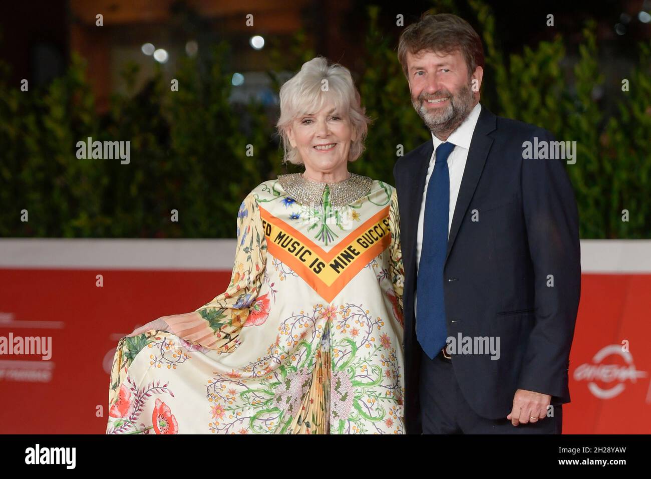 Rome, Italy - 20 Oct 2021, Caterina Caselli and Dario Franceschini ...