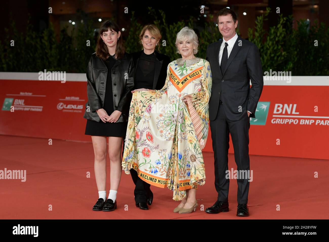 Rome, Italy - 20 Oct 2021, Caterina Caselli and family attend the red ...