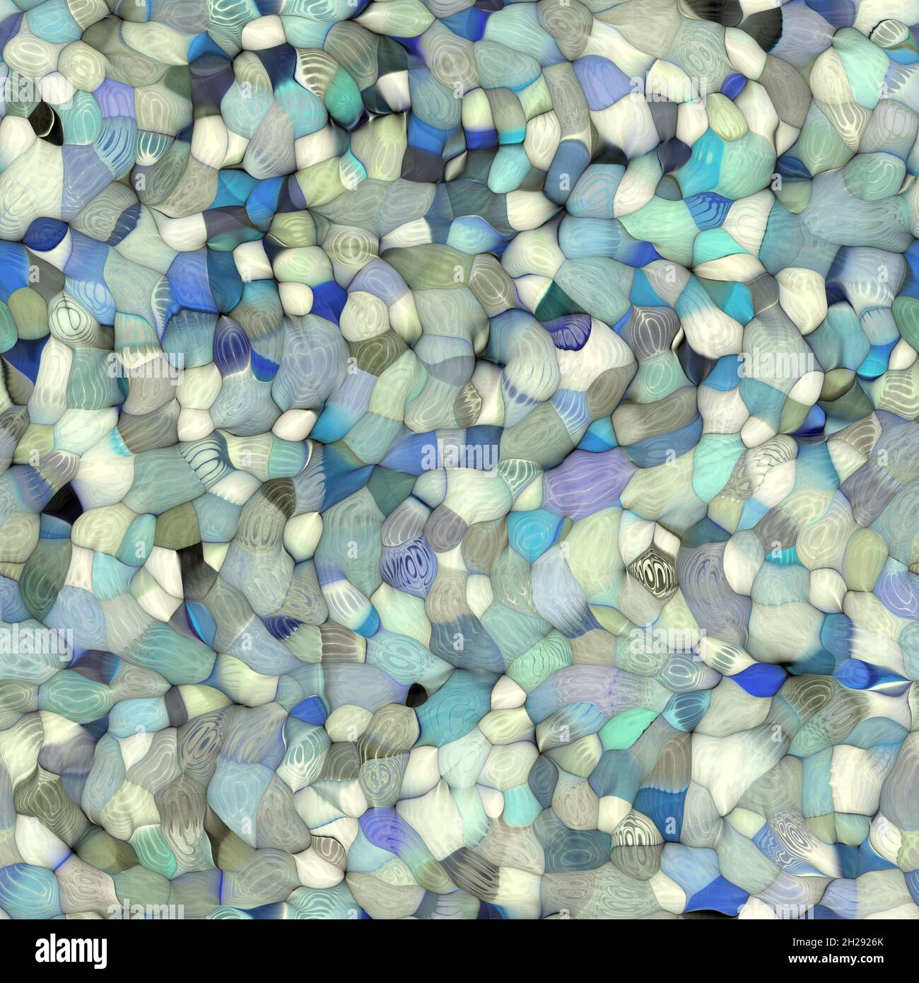 Distorted spot blotch effect seamless pattern. Vibrant boho organic ...