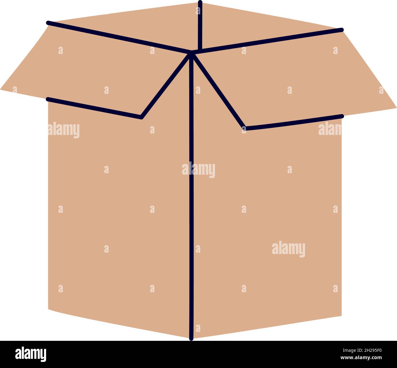 beige box illustration Stock Vector Image & Art - Alamy