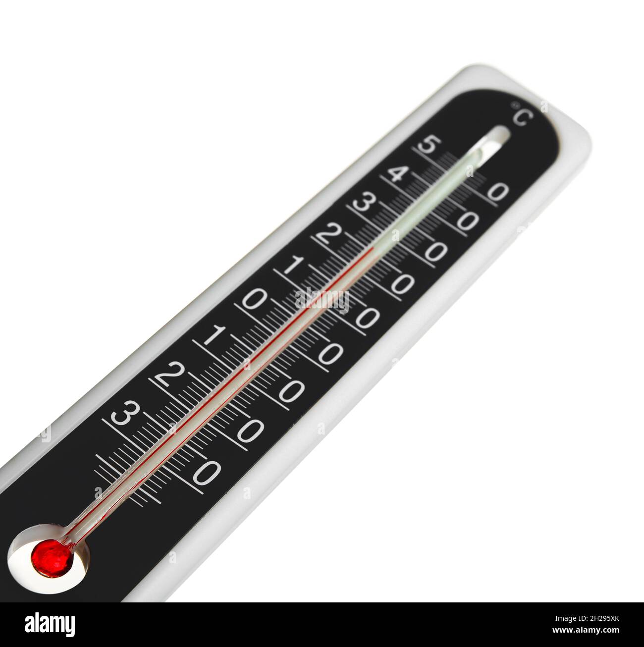 Weather thermometer on white background Stock Photo - Alamy