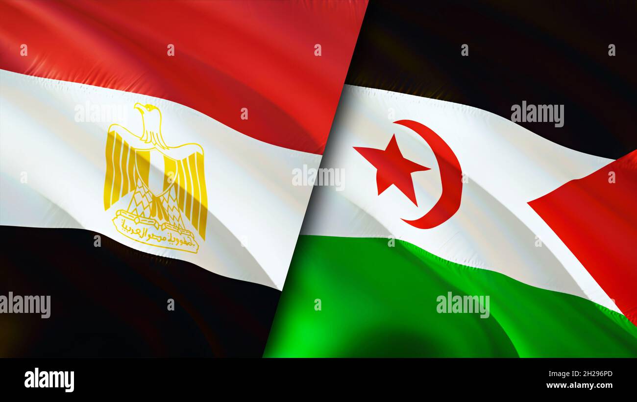 Egypt western sahara flag hi-res stock photography and images - Alamy