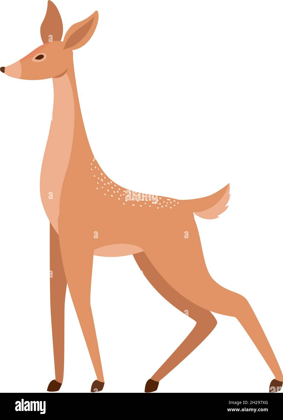 pretty deer illustration Stock Vector Image & Art - Alamy