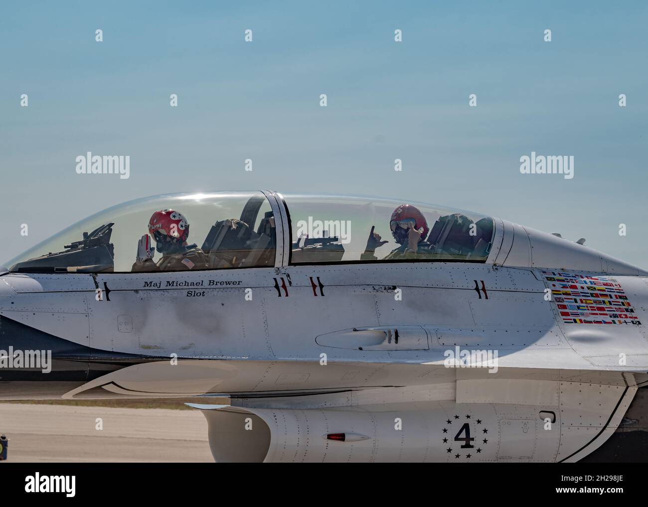 U.S. Air Force Maj. Michael Brewer, Air Force Air Demonstration ...