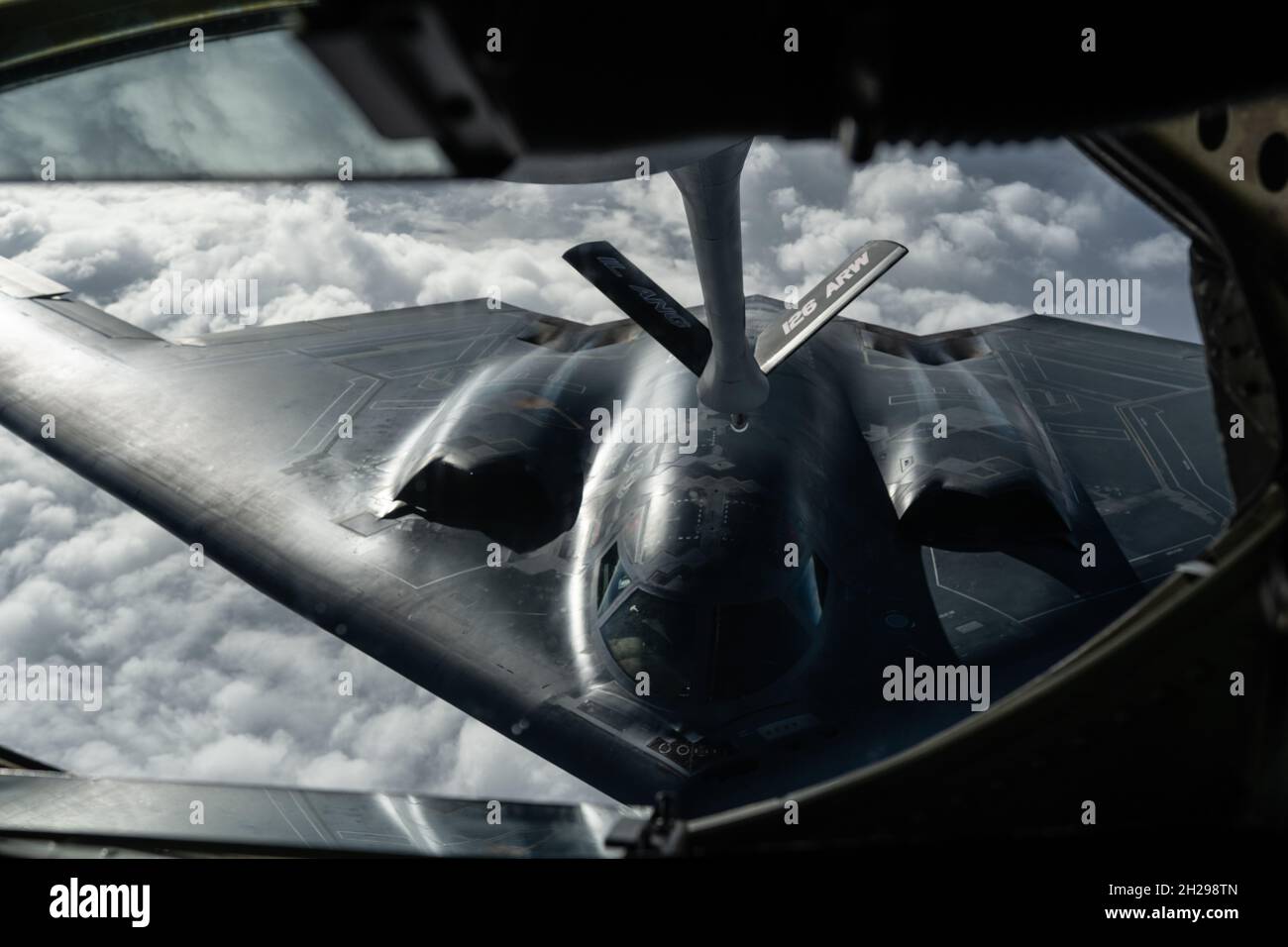 A U.S. Air Force B-2 Spirit from the 509th Bomb Wing, Whiteman Air ...