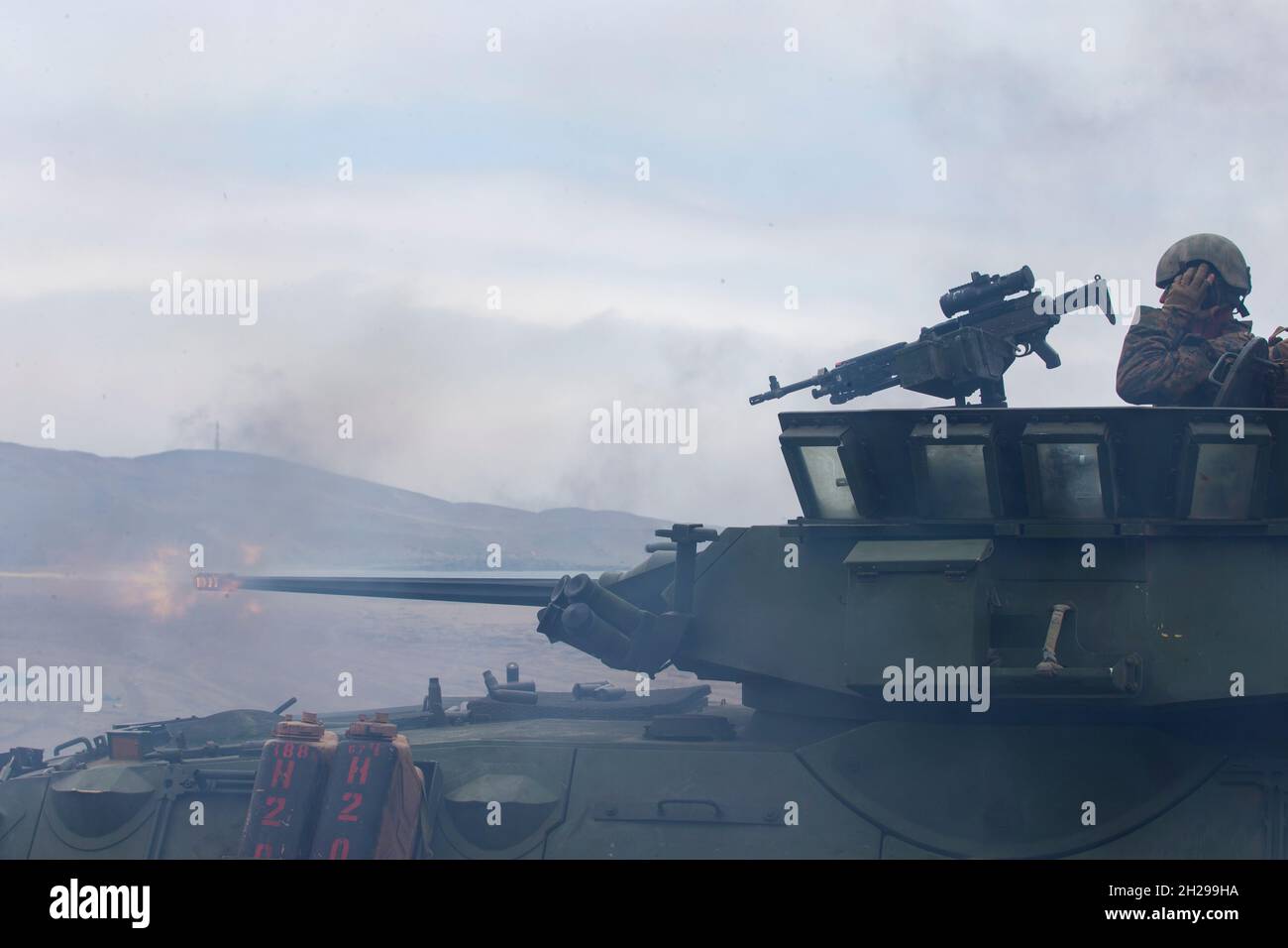 A U.S. Marine Corps light armored vehicle attached to Special Marine ...