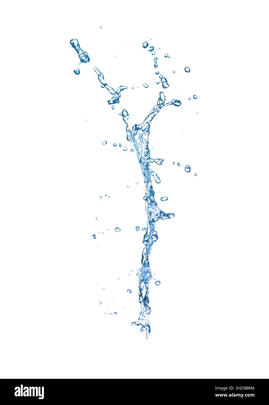 Abstract splash of water on white background Stock Photo - Alamy