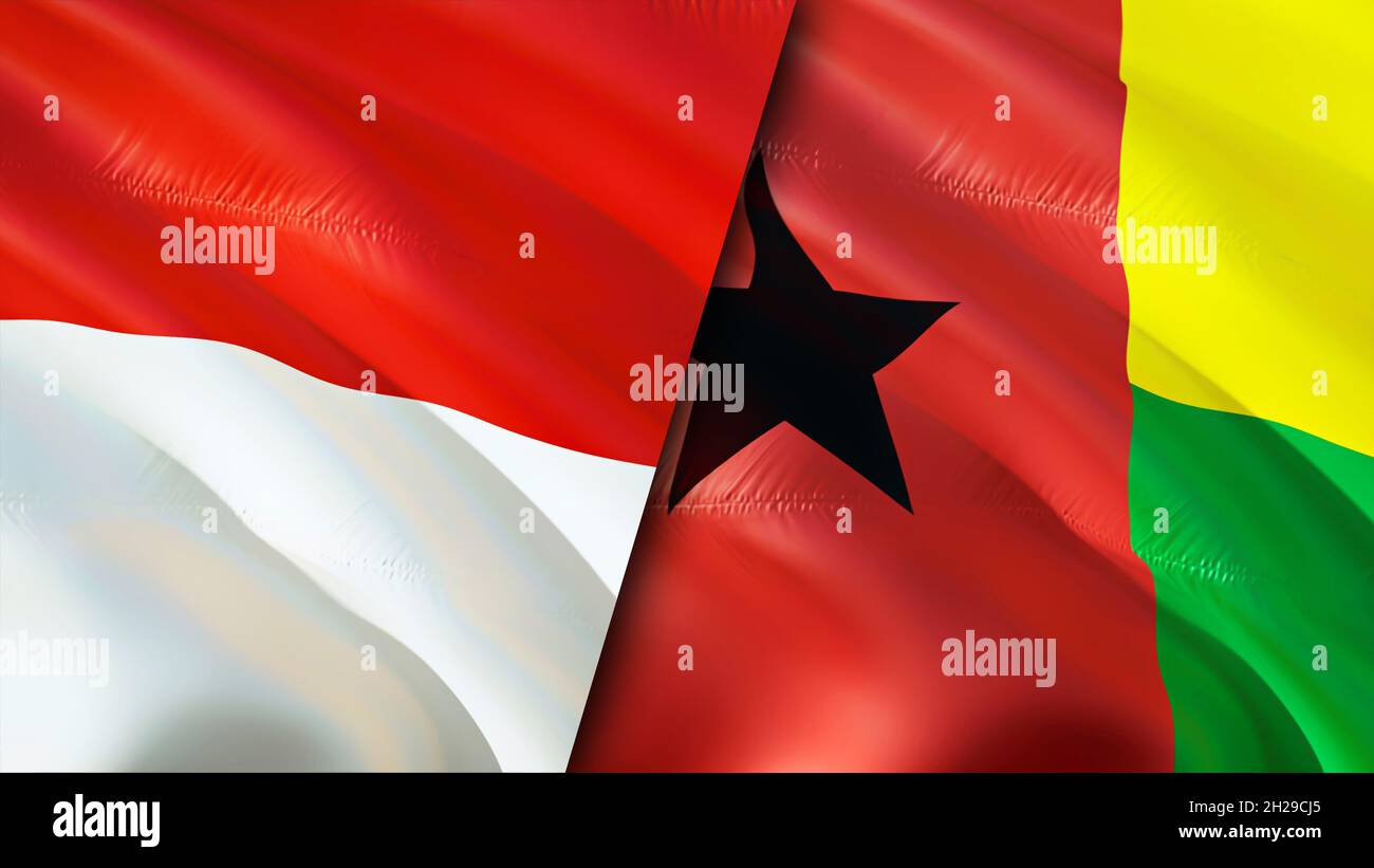 Indonesia guinea bissau flag hi-res stock photography and images - Alamy