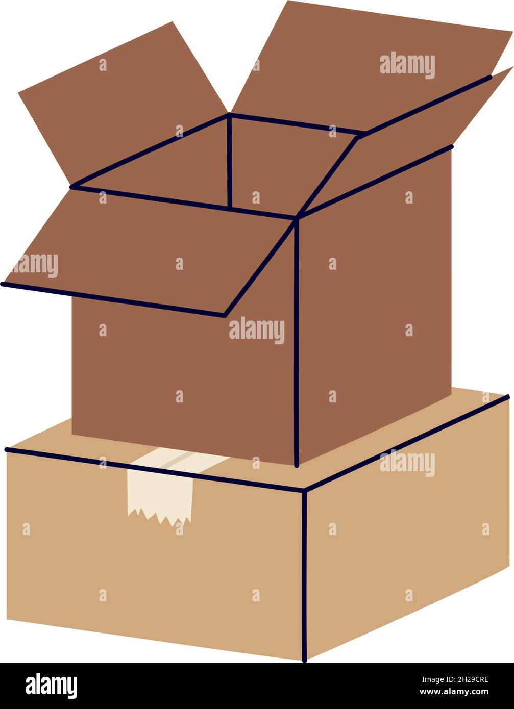 boxes pile icon Stock Vector Image & Art - Alamy