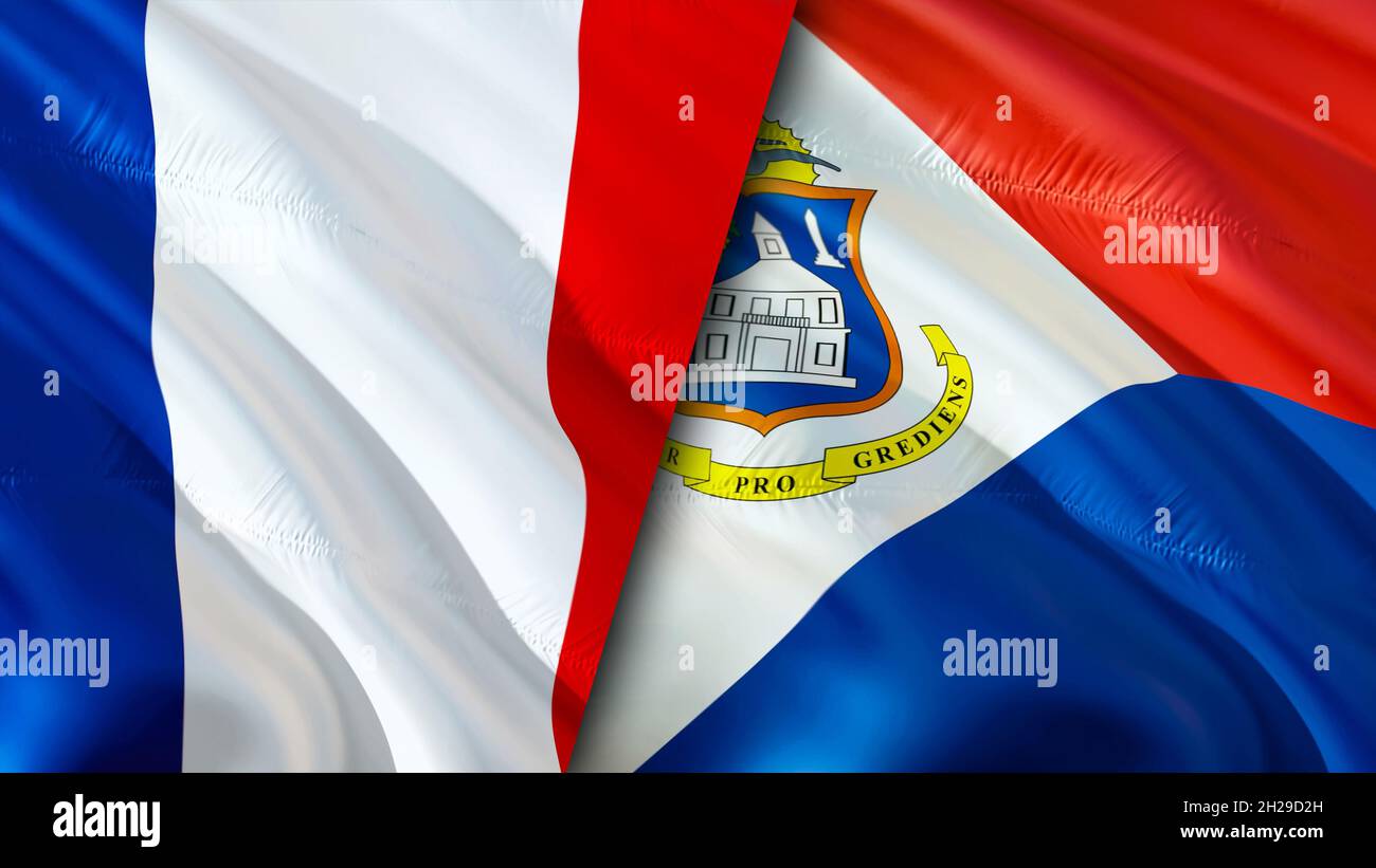 French St Martin Flag