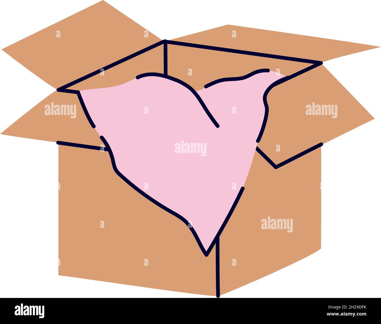 brown box design Stock Vector Image & Art - Alamy