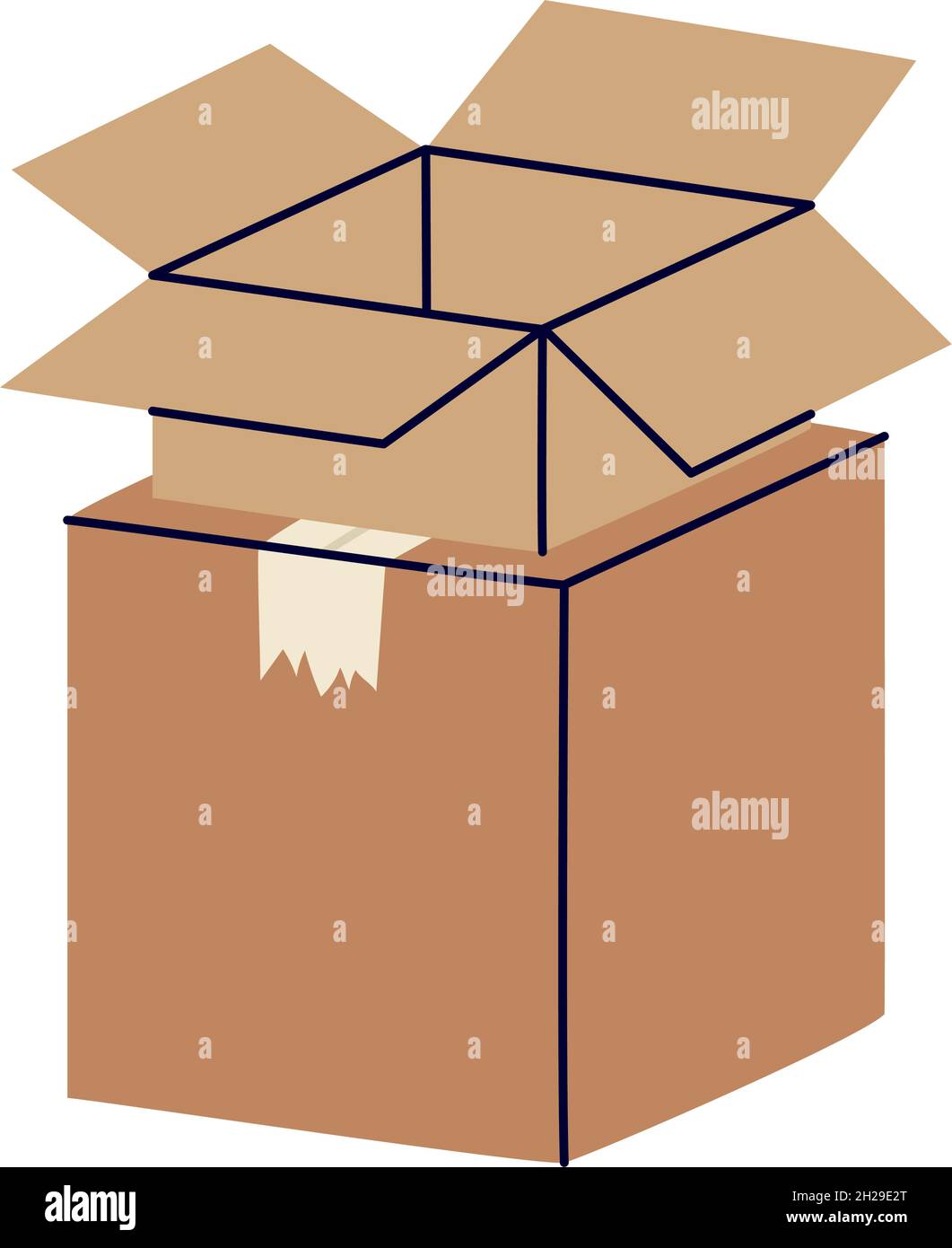 nice boxes pile Stock Vector Image & Art - Alamy