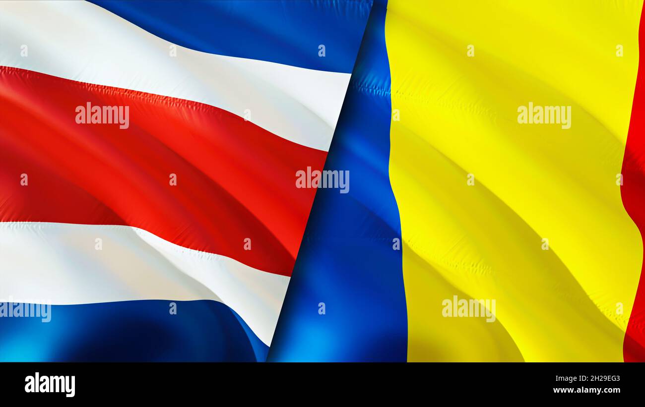 Costa rica romania flag hi-res stock photography and images - Alamy