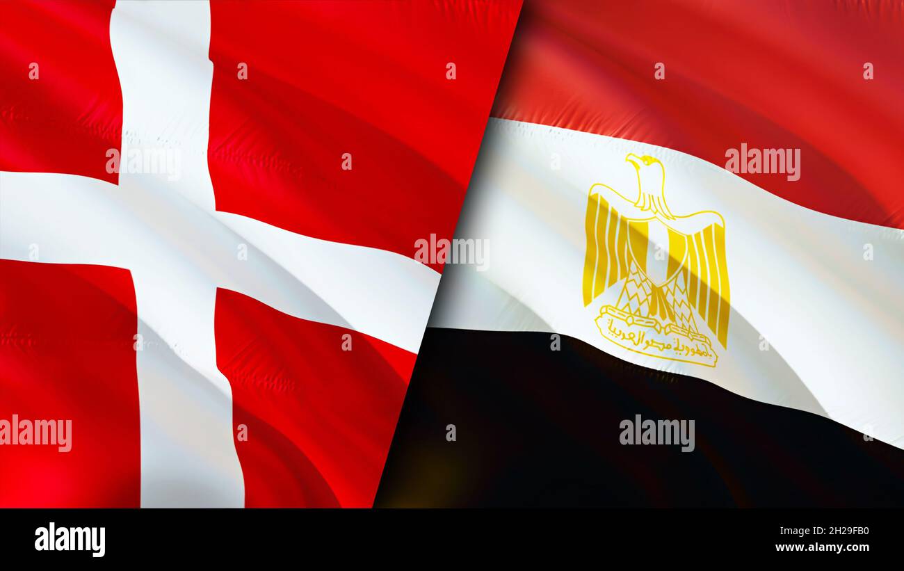 Egypt denmark flag hi-res stock photography and images - Alamy