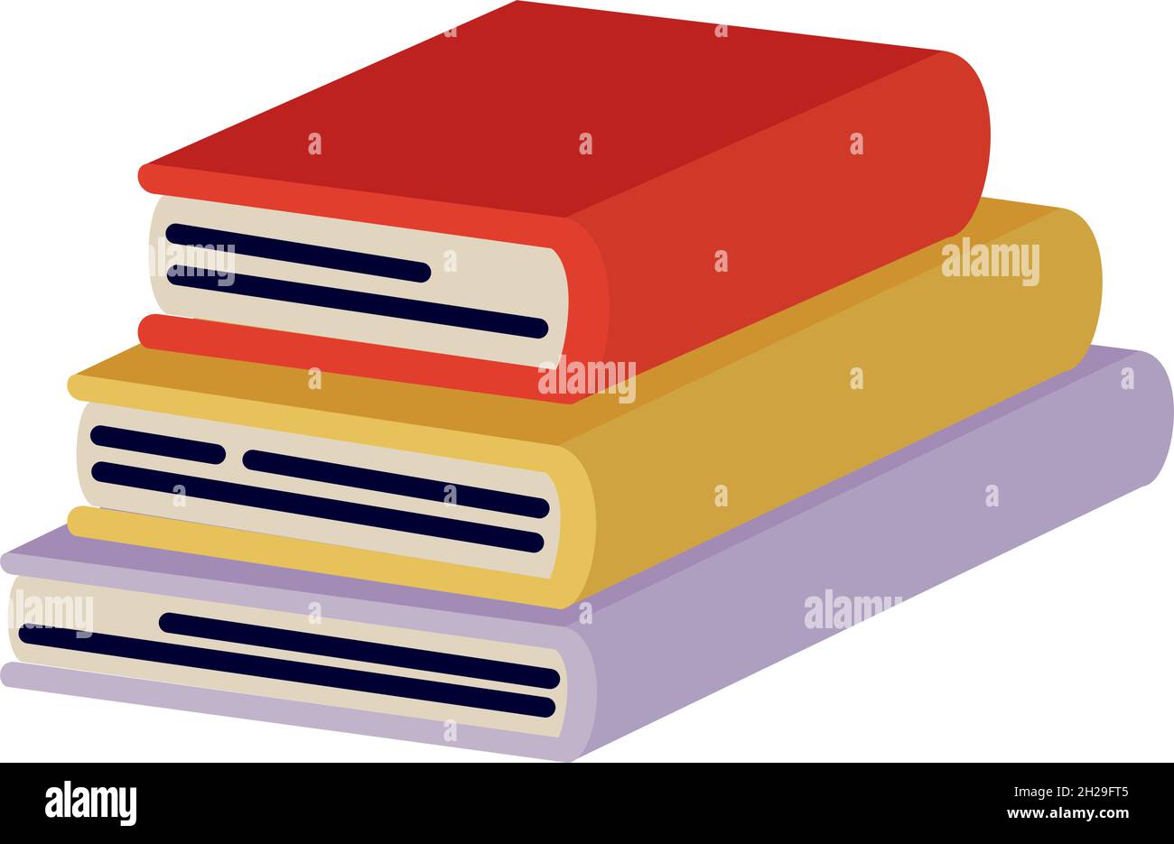 books pile illustration Stock Vector Image & Art - Alamy